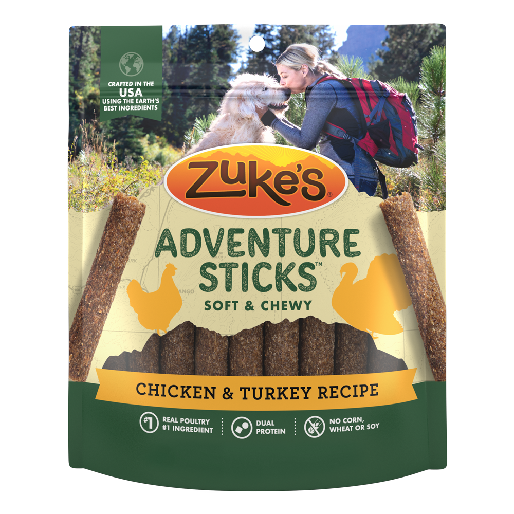 Adventure Sticks Natural Chicken & Turkey Dog Treats | Zuke's